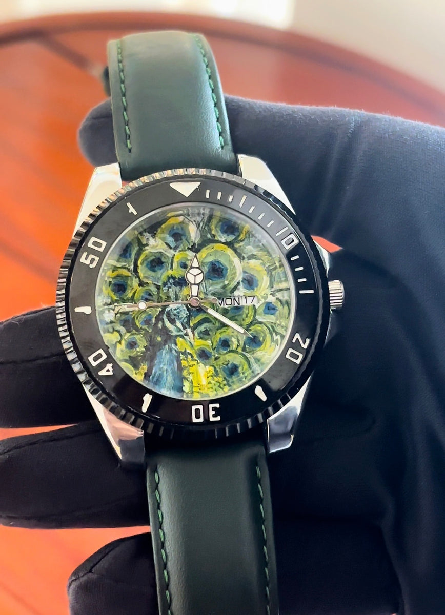 FTL Watch Delighted Peacock - Hand Painted Dial – WIMALADHARMA & SONS