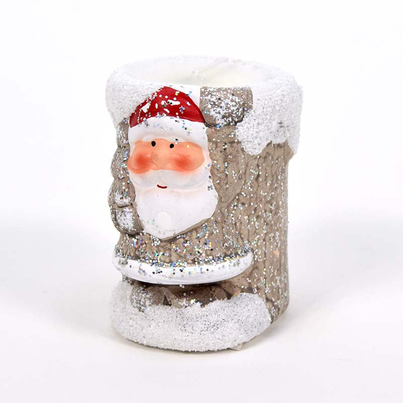 CHRISTMAS CANDLE WITH SANTA CLAUSE – WIMALADHARMA & SONS