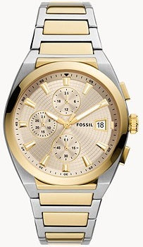 FOSSIL Everett Chronograph Two-Tone - FS5796 – WIMALADHARMA & SONS