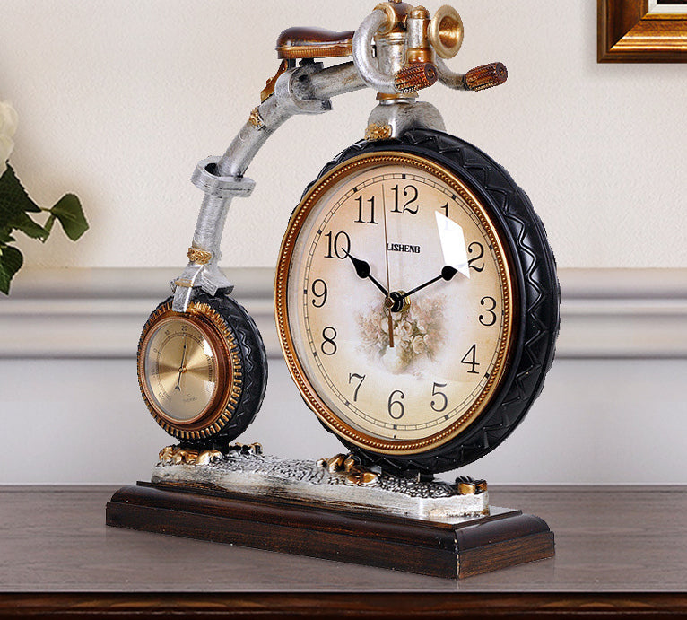SILENT SWEEP HANDS CLOCK BICYCLE TABLE CLOCK (K) – WIMALADHARMA & SONS
